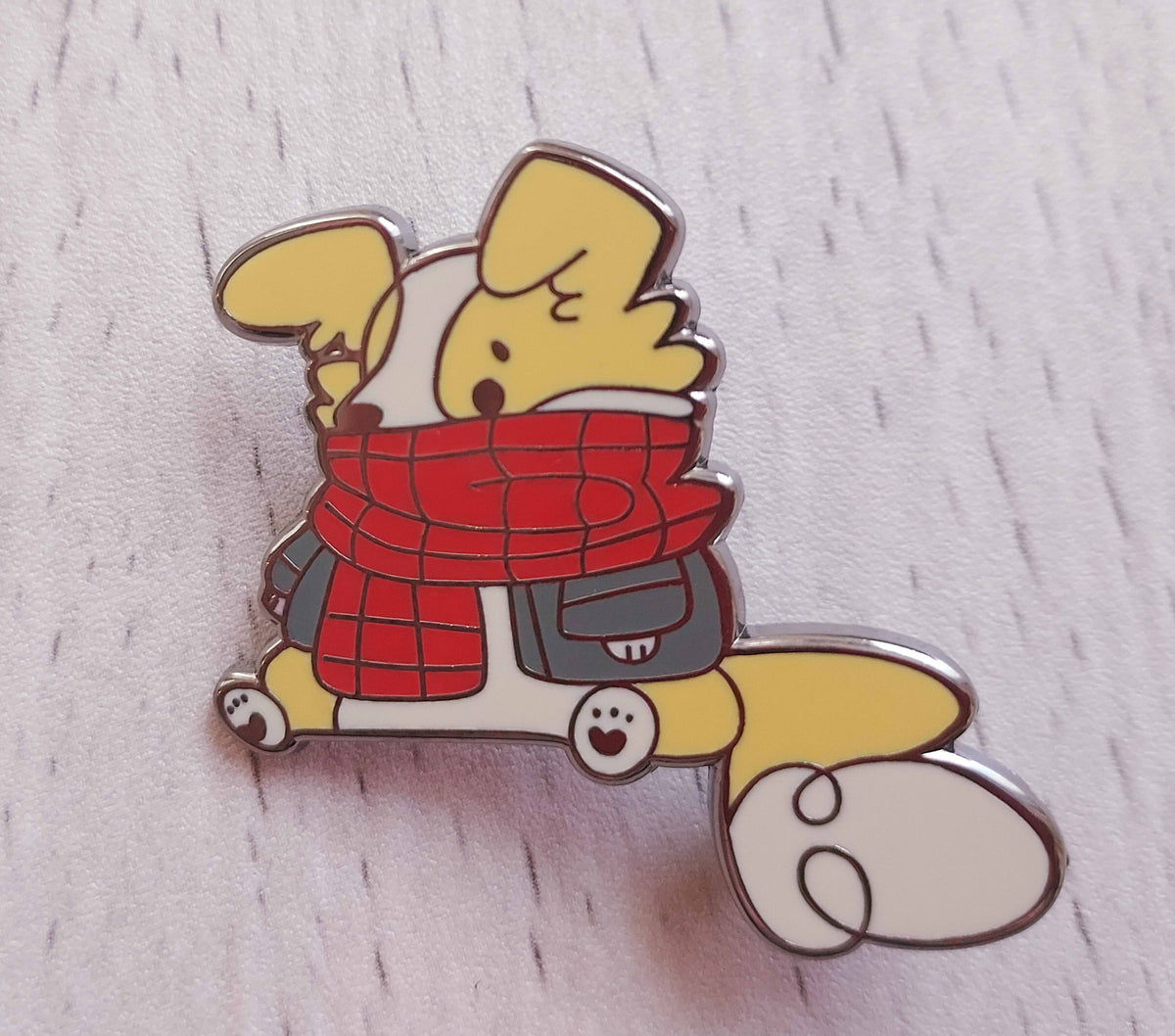 ENAMEL PIN Sunny Pup – LittleSofts